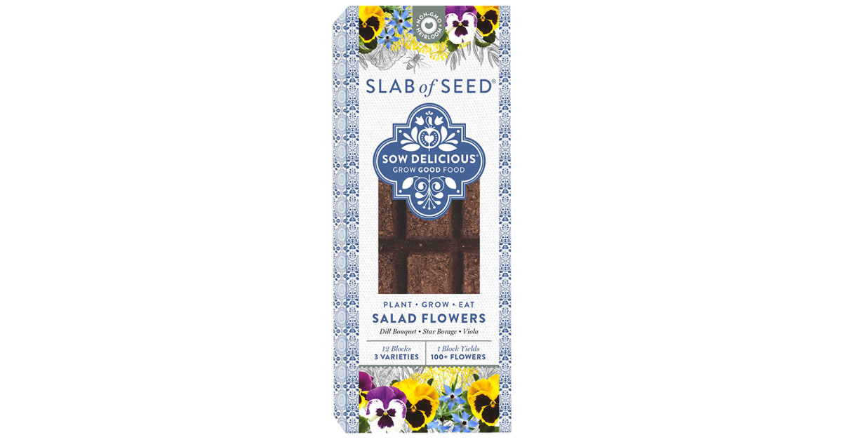 Buy Sow Delicious Slab of Seed - Salad Flowers Online | Faithful to Nature
