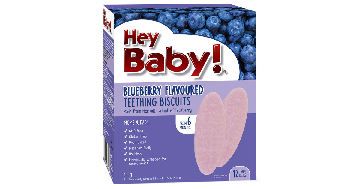Buy Hey Baby! Blueberry Teething Biscuits Online | Faithful to Nature