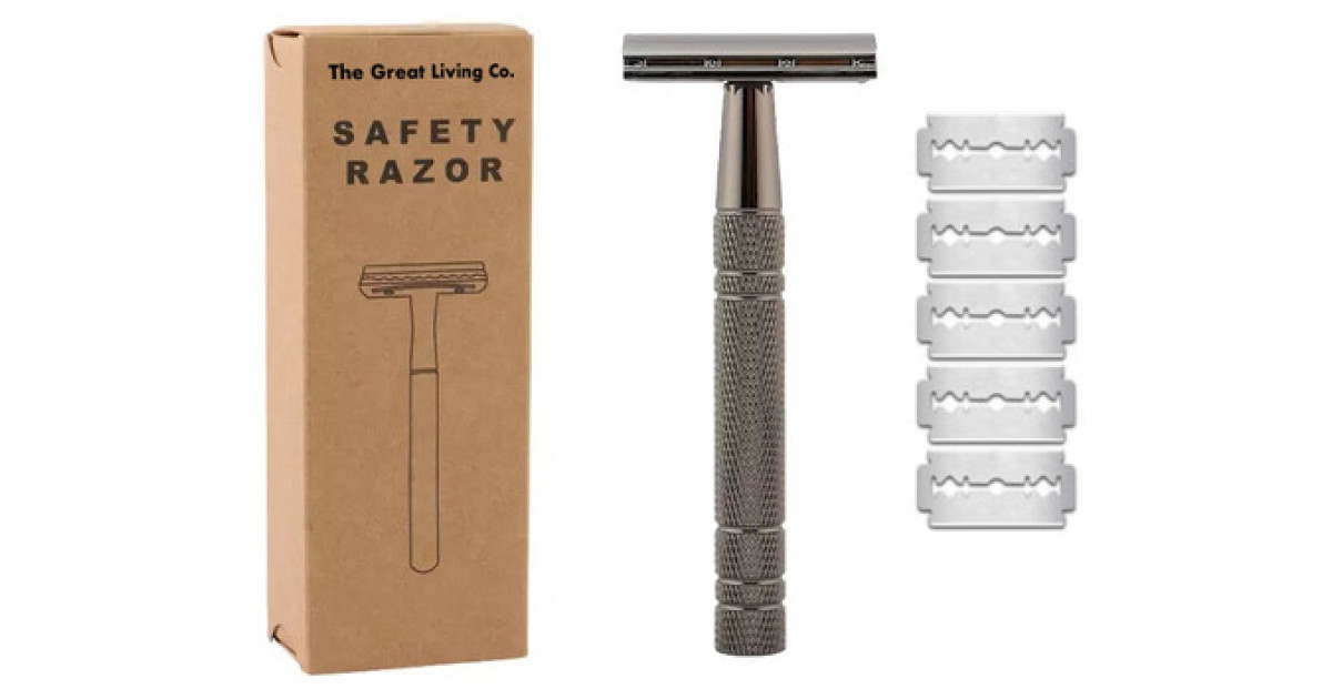Buy The Great Living Co Premium Double Edge Safety Razor Plus Blades ...