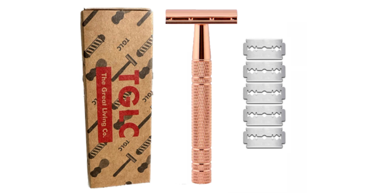 Buy The Great Living Co Premium Double Edge Safety Razor Plus Blades ...