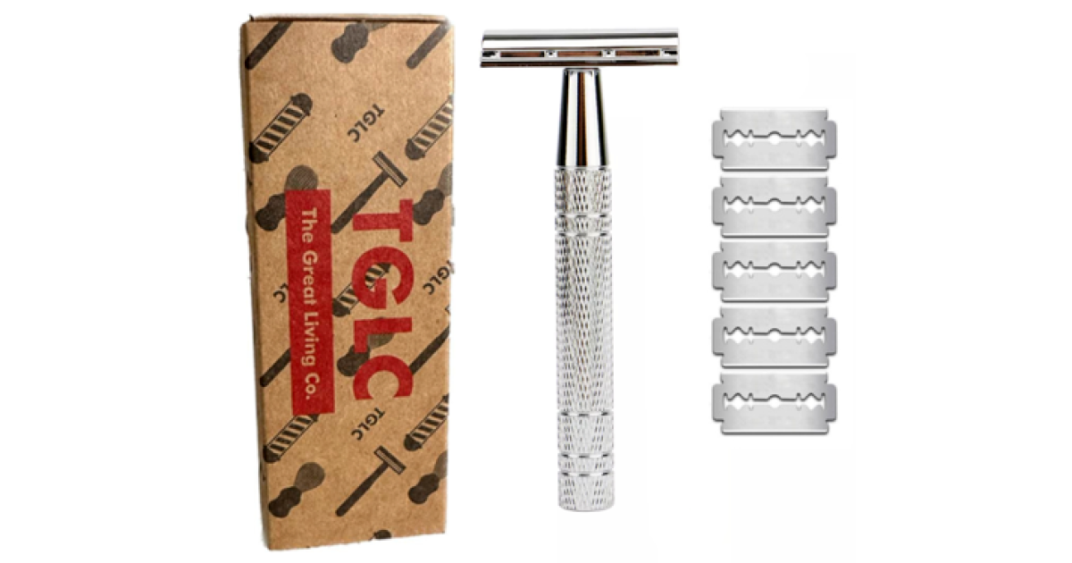 Buy The Great Living Co Premium Double Edge Safety Razor Plus Blades ...