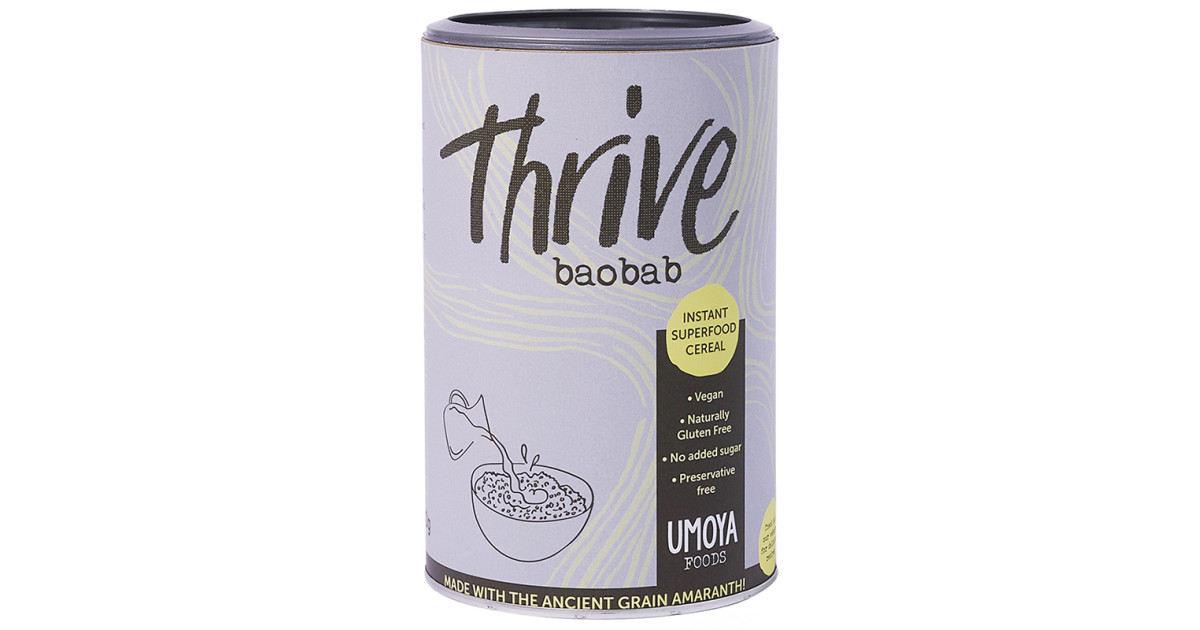 Buy Umoya Foods Thrive Instant Cereal - Baobab Online | Faithful to Nature
