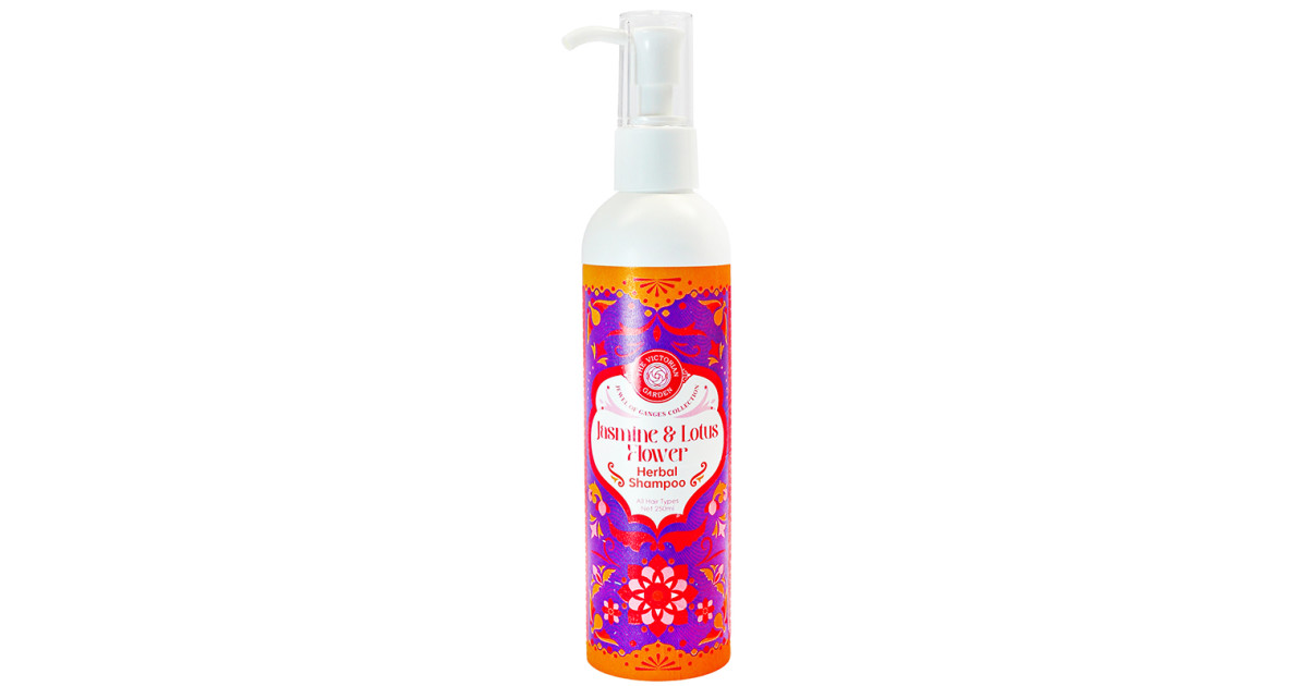 Buy Victorian Garden Jasmine & Lotus Flower Herbal Shampoo Online ...