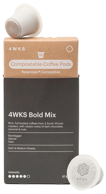 Buy 4WKS Compostable Coffee Pods - Bold Mix Online | Faithful to Nature