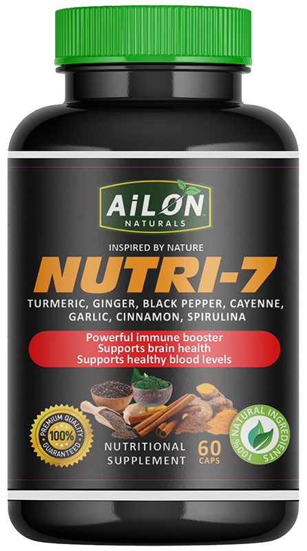 Buy Ailon Naturals Nutri 7 - Turmeric. Ginger. Cayenne. Garlic ...