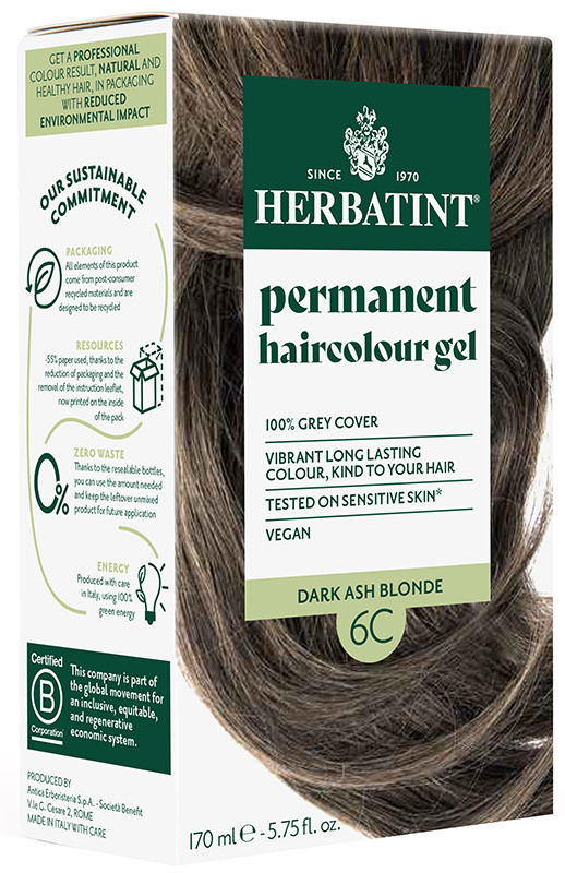 Buy Herbatint Hair Colours - 6C Dark Ash Blonde Online | Faithful to Nature