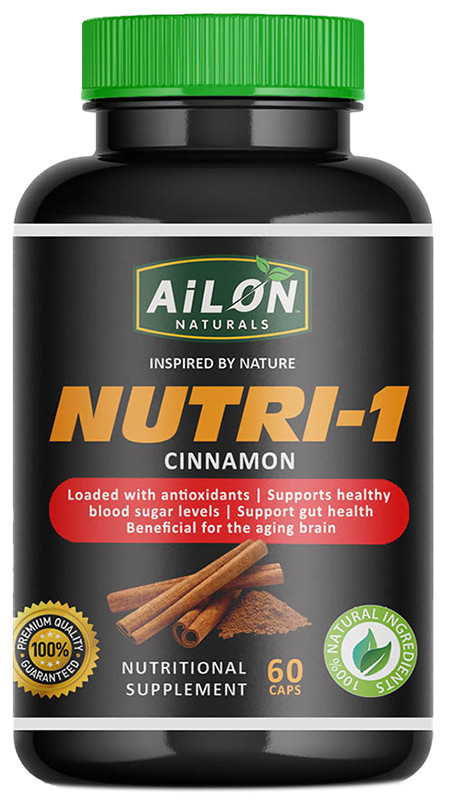Buy Ailon Naturals Nutri 1 - Cinnamon capsules (60 caps) Online ...