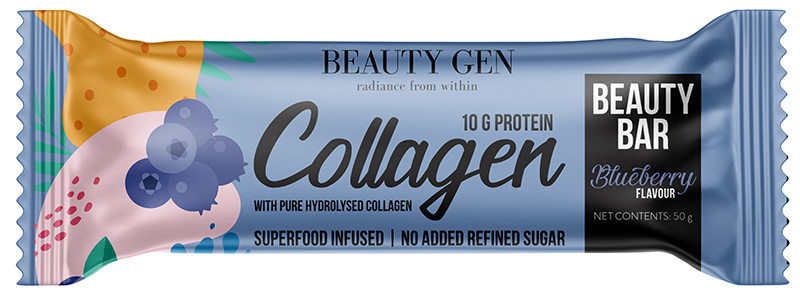 Buy Beauty Gen Collagen Bar Blueberry Online | Faithful to Nature