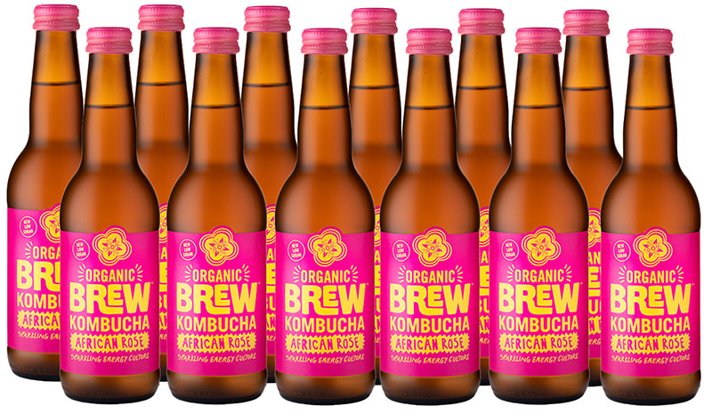 Buy Brew Kombucha African Rose x 12 Online | Faithful to Nature