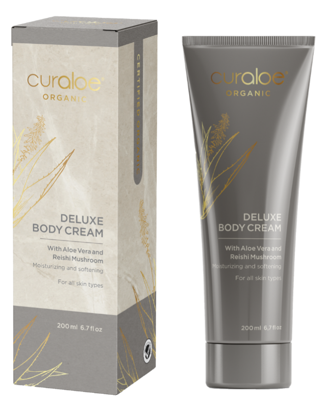 Buy Curaloe Organic Deluxe Body Cream - Aloe Vera & Reishi Online ...