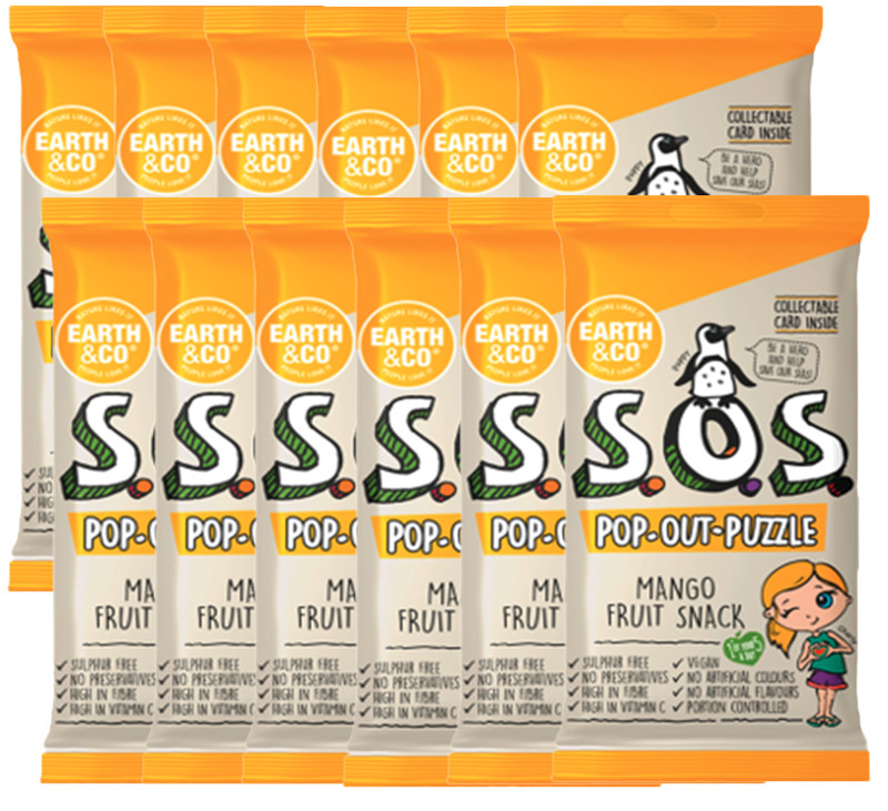 Buy Earth & Co S.O.S. Pop-Out-Puzzle Fruit Snack - Mango x 12 Online ...