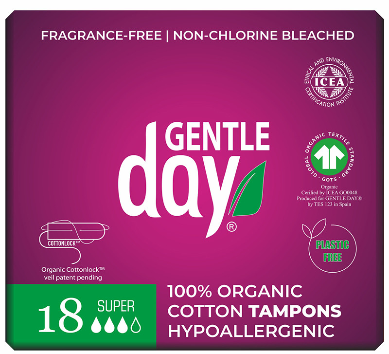 Buy Gentle Day Tampons Super - Organic & Hypoallergenic Online ...