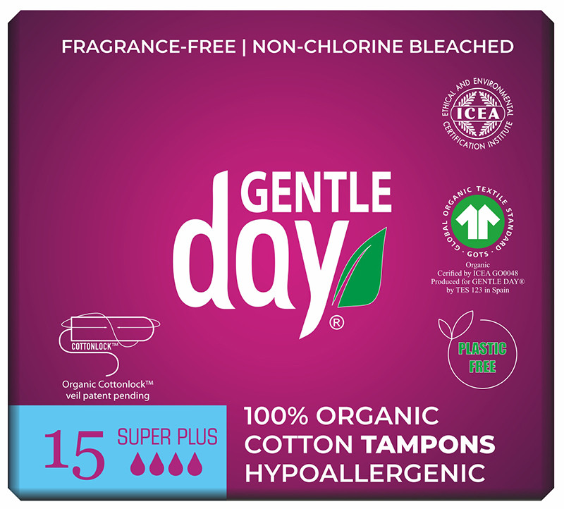 Buy Gentle Day Tampons Super Plus - Organic & Hypoallergenic Online ...