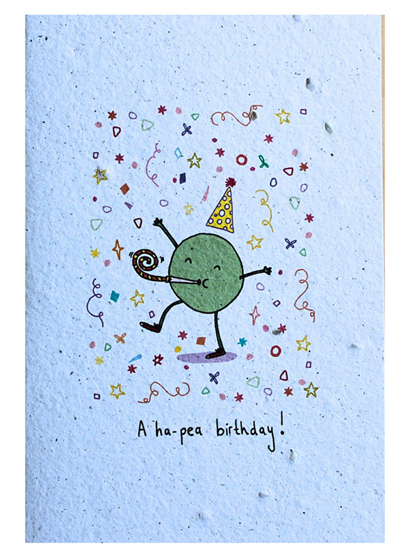 Buy Growing Paper Greeting Card A Hap Pea Birthday Online | Faithful to ...