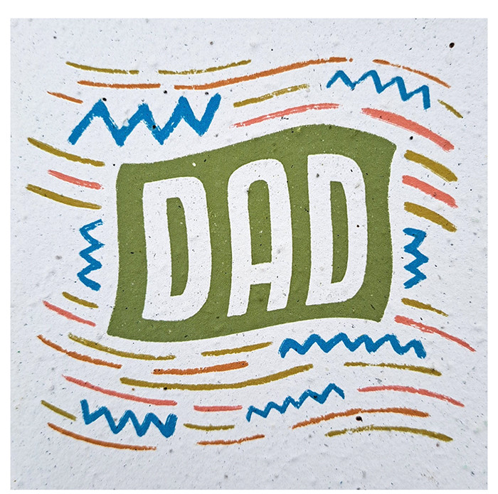 Buy Growing Paper Greeting Card Dad Online | Faithful to Nature