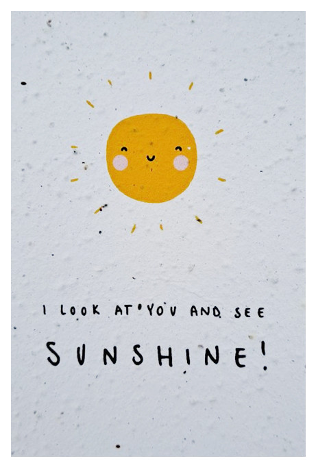Buy Growing Paper Greeting Card Sunshine Online | Faithful to Nature