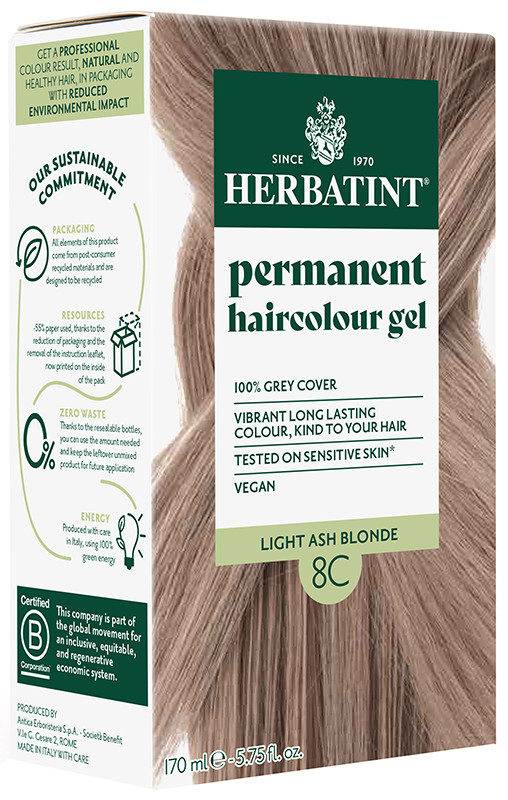 Buy Herbatint Hair Colours - 8C Light Ash Blonde Online | Faithful to ...