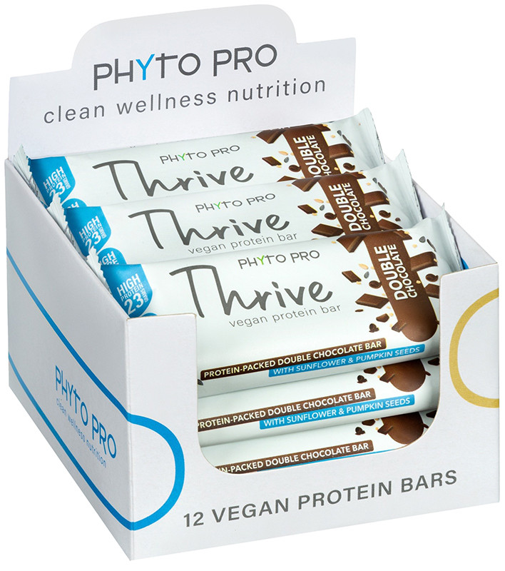 Buy Phyto Pro Thrive Vegan Protein Bar - Double Chocolate - 12 Pack ...