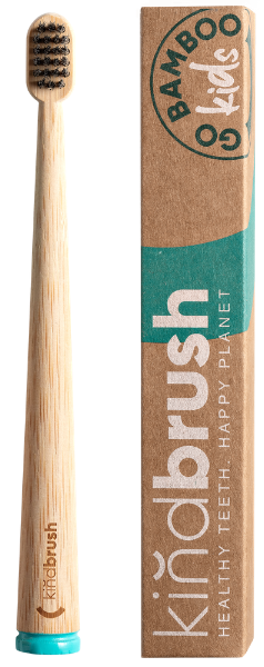 Buy Kindbrush Kiddies Bamboo Toothbrush - Aqua Online | Faithful to Nature