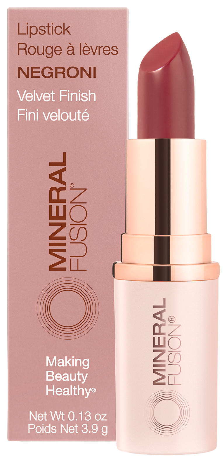 Buy Mineral Fusion Lipstick Negroni Online | Faithful to Nature