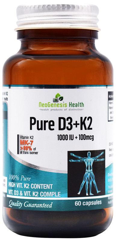 Buy Neogenesis PURE Pure D3 + K2 (1000IU + 100mcg) Online | Faithful to ...