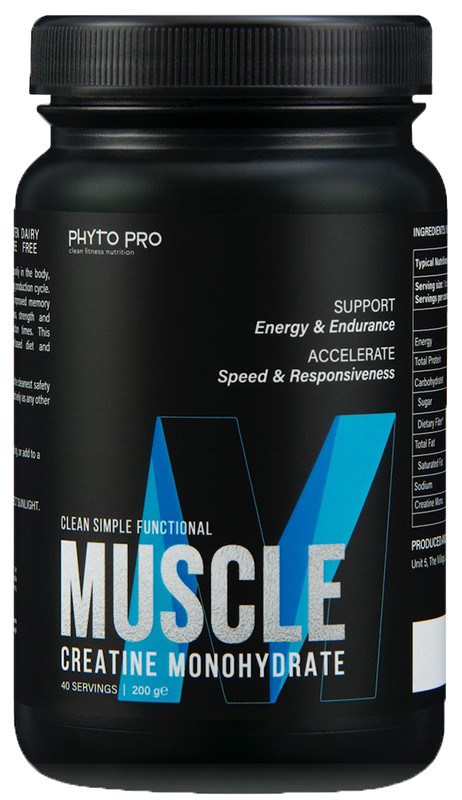 Buy Phyto Pro Muscle Creatine Monohydrate 200g Online | Faithful to Nature