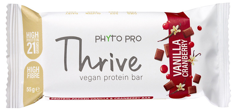 Buy Phyto Pro Thrive Vegan Protein Bar - Vanilla Cranberry Online | Faithful to Nature