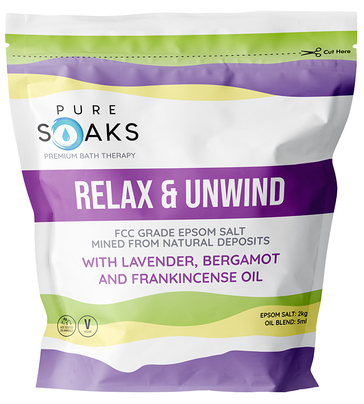Buy Pure Soaks Bath Therapy Salts - Relax & Unwind 3.75kg Online ...