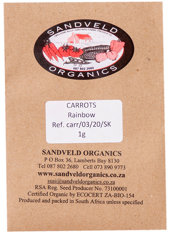 Buy Sandveld Seeds Carrot Rainbow Online | Faithful to Nature