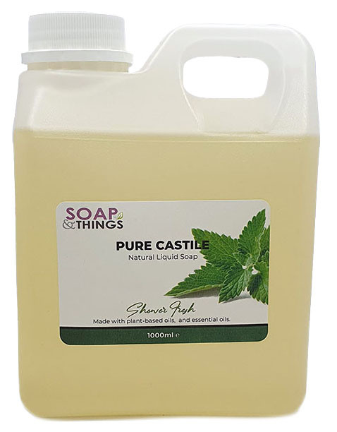 Buy Soap n Things Pure Liquid Castile Soap Shower Fresh - 1L Bulk ...