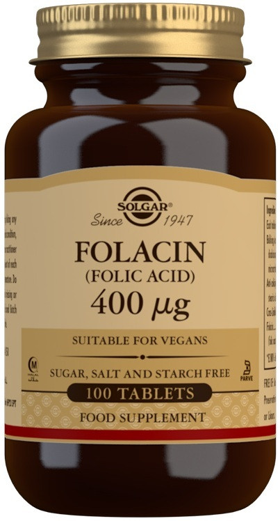Buy Solgar Folic Acid 400mcg - 100 Tablets Online | Faithful to Nature