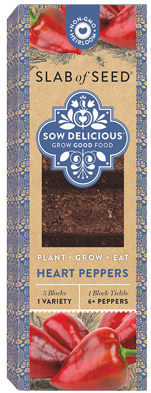 Buy Sow Delicious Slab of Seed - Heart Peppers Online | Faithful to Nature