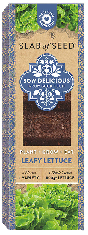 Buy Sow Delicious Slab of Seed - Leafy Lettuce Online | Faithful to Nature