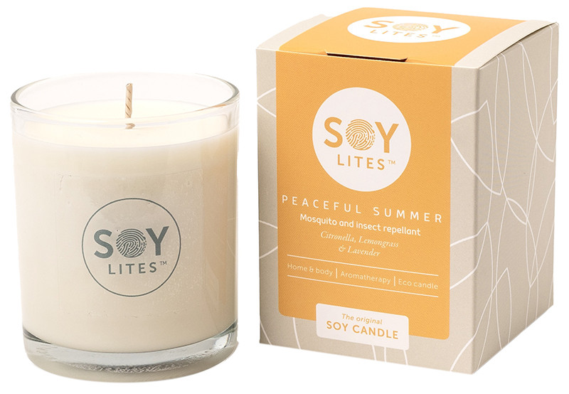 Buy Soylites Frosted Aromatherapy Candle - Peaceful Summer, 220ml ...