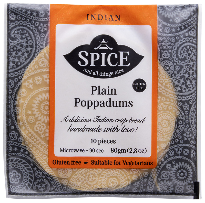 Buy Spice and All Things Nice Poppadums Plain Online | Faithful to Nature