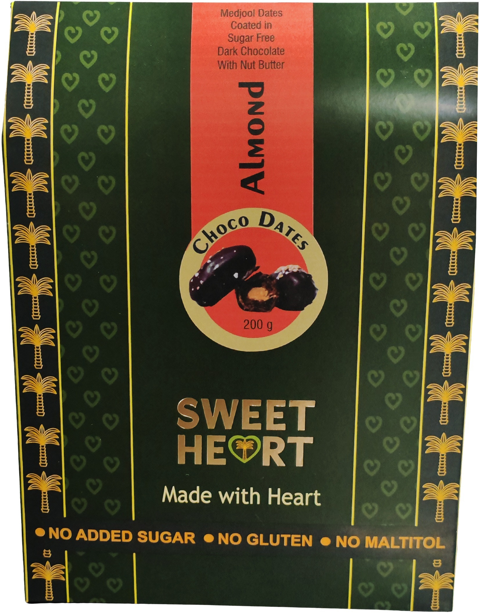 Buy Sweet Heart Choco Dates filled with Almond Butter Online | Faithful ...
