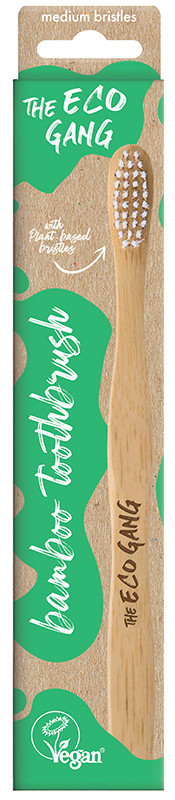 Buy The Eco Gang Adult Bamboo Toothbrush - Medium Online | Faithful to ...