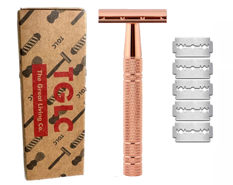 Buy The Great Living Co Premium Double Edge Safety Razor Plus Blades ...