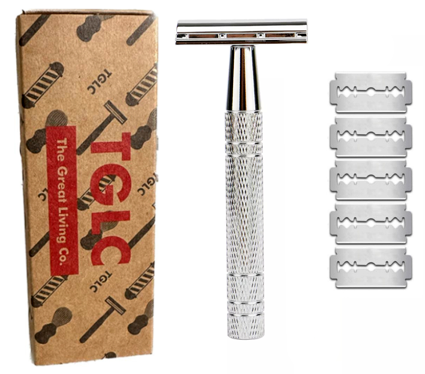Buy The Great Living Co Premium Double Edge Safety Razor Plus Blades ...