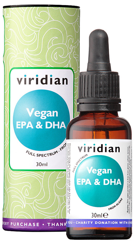 Buy Viridian Vegan EPA & DHA Oil from Algae Online | Faithful to Nature
