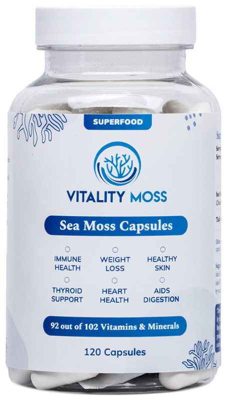 Buy Vitality Moss Sea Moss Capsules 120 Online | Faithful to Nature
