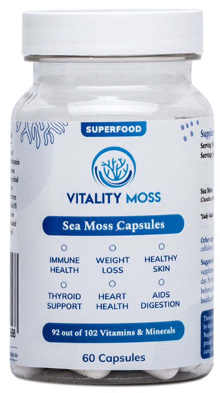 Buy Vitality Moss Sea Moss Capsules Online | Faithful to Nature