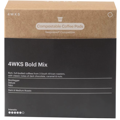 Buy 4WKS Bold Mix Compostable Coffee Pods Online | Faithful to Nature
