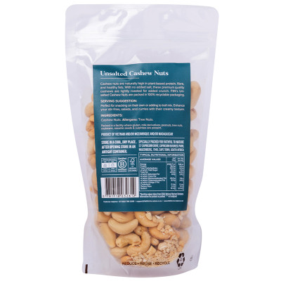 Buy FtN Unsalted Cashew Nuts Online | Faithful to Nature