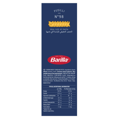 Buy Barilla Fusilli Online | Faithful to Nature