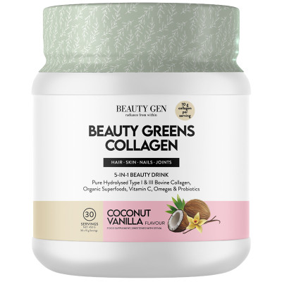 Buy Beauty Gen Coconut Vanilla 5-in-1 Collagen Supplement - Tub Online ...