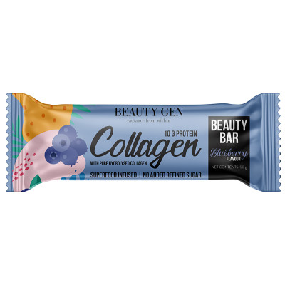 Buy Beauty Gen Collagen Bar Blueberry Online | Faithful to Nature