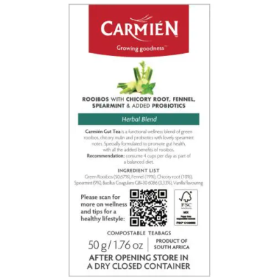 Buy Carmien Gut Tea - with Probiotics Online | Faithful to Nature