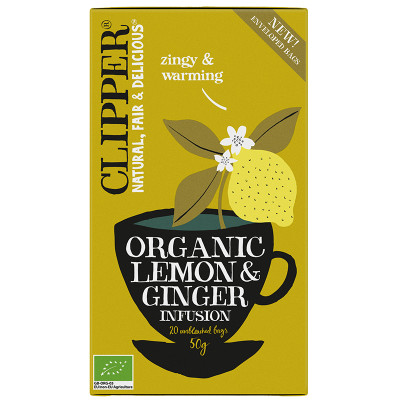 Buy Clipper Organic Lemon & Ginger Tea Online | Faithful to Nature