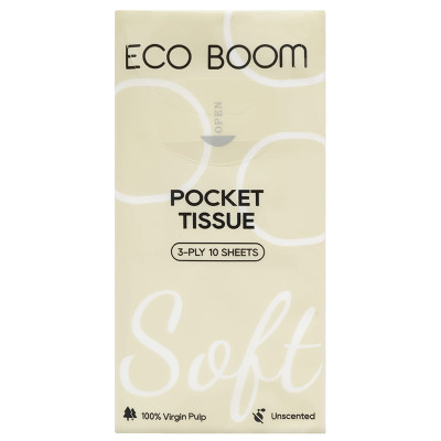 Buy Eco Boom Virgin Pulp Pocket Tissues - Single Pack Online | Faithful ...
